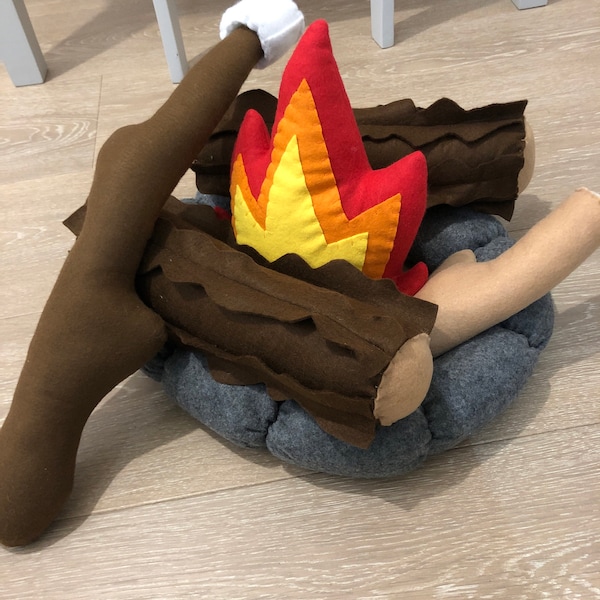 Felt Campfire Set, Pretend Play, Camping, Imaginative Play, Felt Food ...