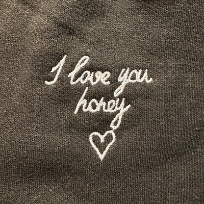 Personalised Embroidered Infinity Symbol Initial Sweatshirt or Hoodie ...