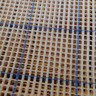 Rug Canvas by the Yard 3.75 Mesh, 44w, Blue Grid, 100% Cotton - Etsy