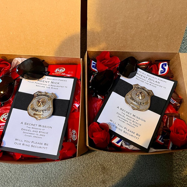 Will You Be My Ring Security / Ring Bearer Invitation - Etsy