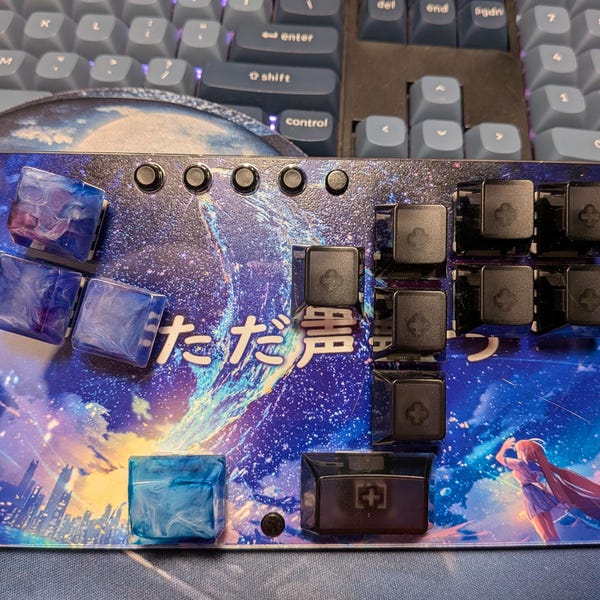 Light Marble Keycap - Custom Resin Artisan (white & Black Swirl) | OEM ...