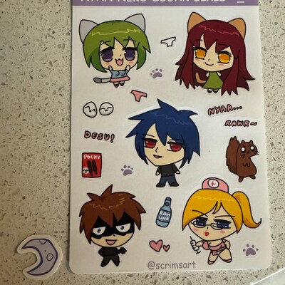 Emo Animated Stream Package Twitch Overlay Pink Black Custom Vtuber ...