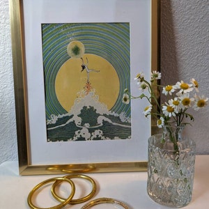 Antique Swimming Poster Vintage Swim and Diving Chart 3 Sizes How to ...