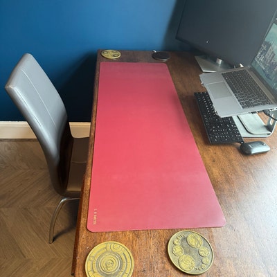 Leather Desk Mat, Custom Size Desk Pad, Personalized Office Accessories ...