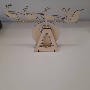 Laser Cut File Vector Rocking Santa Claus for Laser, CNC, SVG, DXF, Pdf ...