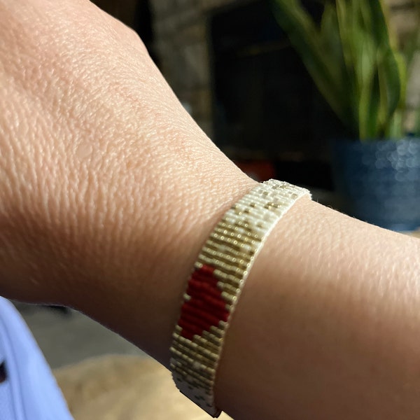 AURORA Beaded Loom Bracelet With Adjustable Closure - Etsy