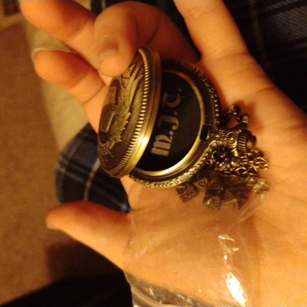 Custom Pocket Watch Dice Tray - Roman Style Pocket Watch Shell, Metal ...