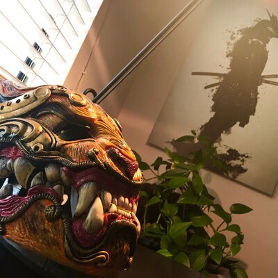 Mask Tiger Samurai Assassin.kabuki Samurai Armor Japanese Mask Cosplay ...