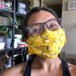 FACE MASK Ship From the USA Washable With Filter Pocket - Etsy