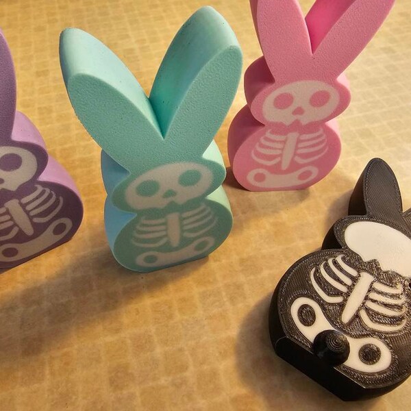 The Cursed Creeps - Pastel Easter Skeletons • Easterween Decor • 3D ...