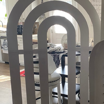 Triple Arch Prop Template, Wall Backdrop Template, Rainbow Arch Mosaic ...