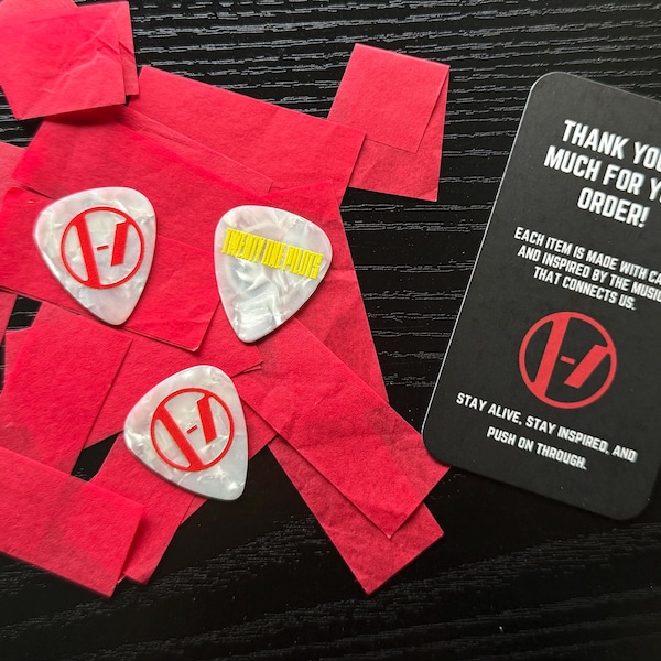 Twenty One Pilots Tyler Joseph Clancy Guitar Pick (double Sided) - Etsy