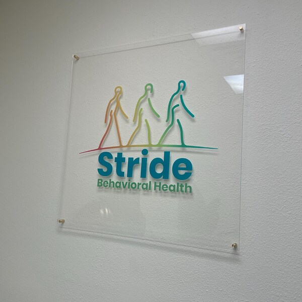 Custom Square Acrylic Business Logo Sign Custom Logo Sign for Business ...