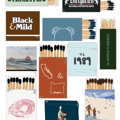 Personalized Matchbook Digital Print 16 - Etsy