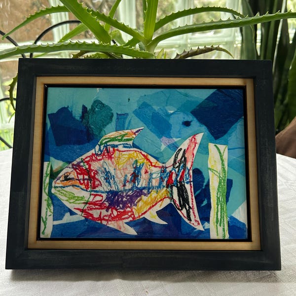 Ceramic Tile Wood Frame: Custom 8-inch X 8-inch Real Wood Frame for ...