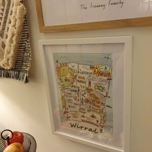 Wirral Map-illustrated Wirral-wirral Print-wirral Gift - Etsy