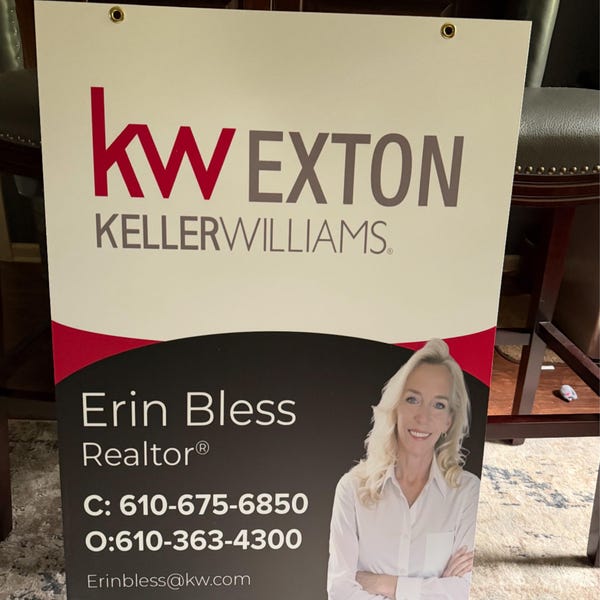 Real Estate Sign + PVC Post + Rider, for Sale, Open House, Realtor ...