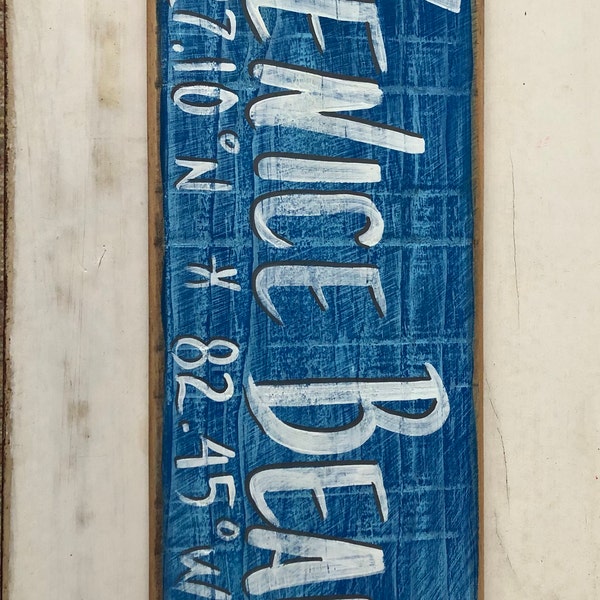 Distressed Custom Beach Sign Made to Order, Beach Décor, Personalized ...