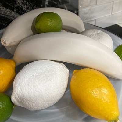 Ceramic Banana 1 Piece Natural Size Realistic Fruit Handmade Banana ...