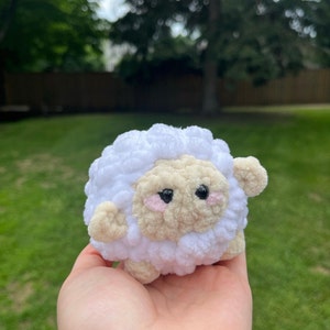 Crochet Sheep Puff Plushie PATTERN - Etsy