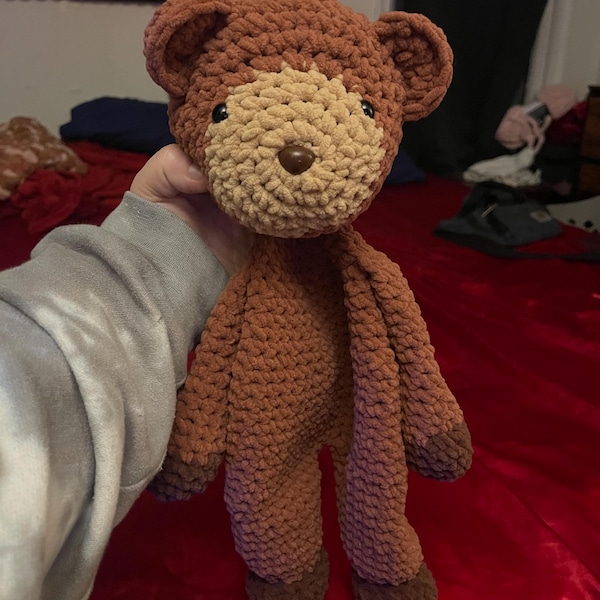Bear Snuggler Crochet Pattern, Bear Lovey Pattern, Cuddle Toy ...