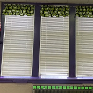 Valance Algebra Symbols Math Classroom School Window Treatment | Etsy