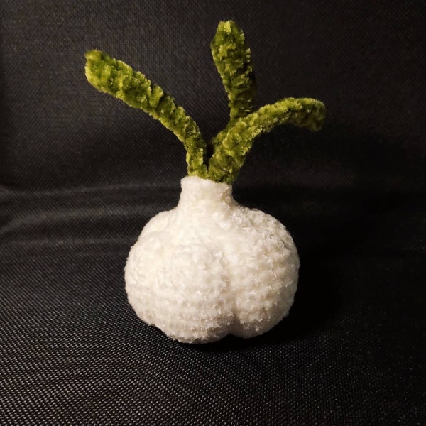 Crochet Garlic Pattern, Amigurumi Garlic Toy, Crochet Vegetables ...
