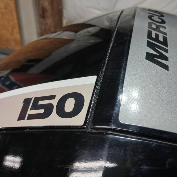 Evinrude 25hp Etec / E-tec Outboard Engine Decals/sticker Kit - WHITE ...
