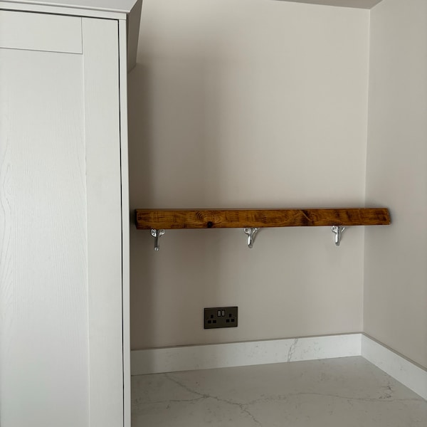 Cast Chrome Polished Antique Style Wall Shelf Bracket Cistern System ...