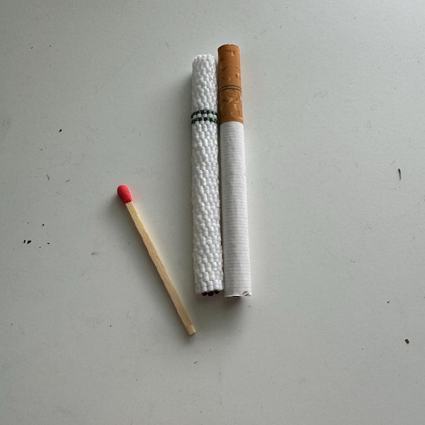 Beaded Cigarettes | Butt, Lit, Unlit, Artwork, Charm, Unique, Quirky ...