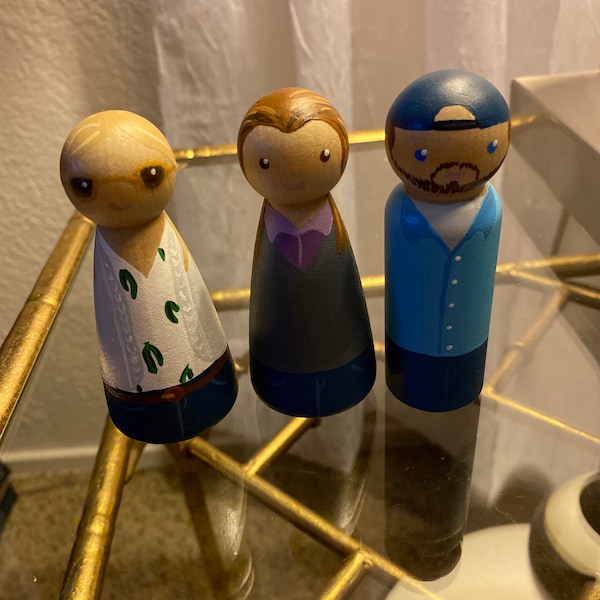 Hand Painted Custom Peg Dolls - Etsy