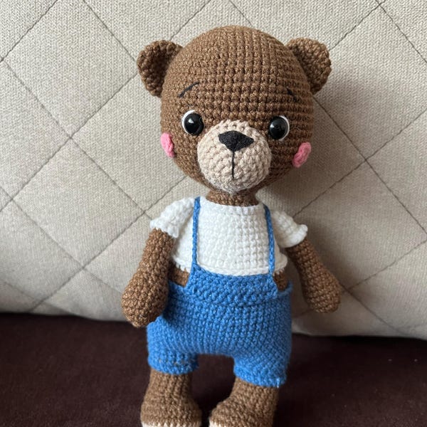 PDF Bruno the Bear/crochet Pattern Amigurumi in English and Polish ...