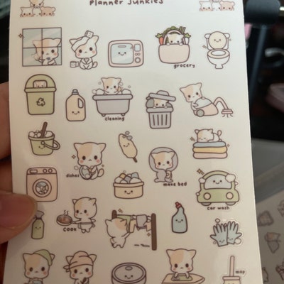 Kawaii Office Digital Stickers Work Digital Planner Stickers Cute Dog ...