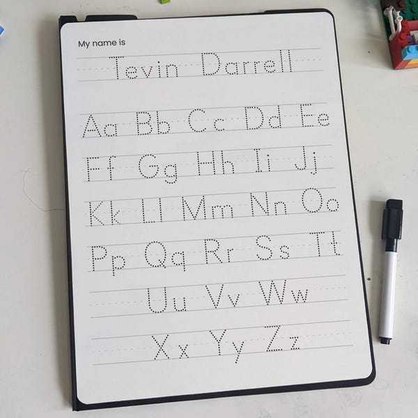 Kids Personalized Name Tracing Board | Montessori Writing Practice Tool ...