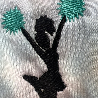 Cheerleader 2 Mini Machine Embroidery Design - Etsy