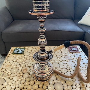 Copper Shisha, Hand Carved Pure Copper Hookah, Diamond Series Water ...