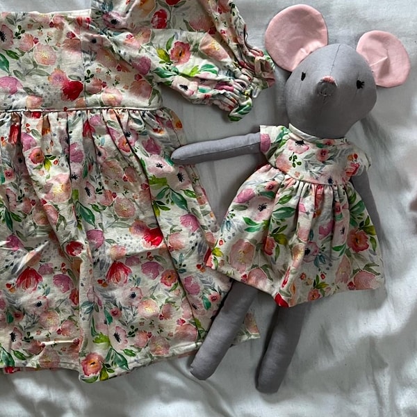 Mouse Doll With Clothes Easy Sewing Pattern PDF. 40cm/16" Cloth Mice ...