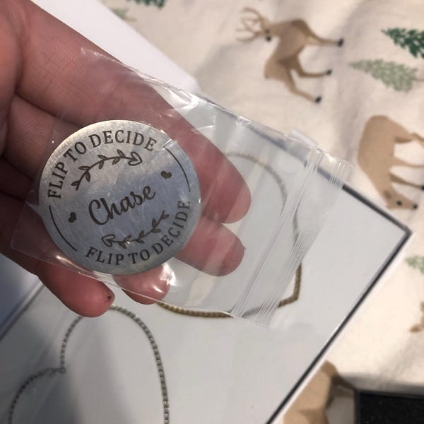 Personalized Couple Decision Coin - Mom and Dad Flip Coin - Who's Turn ...