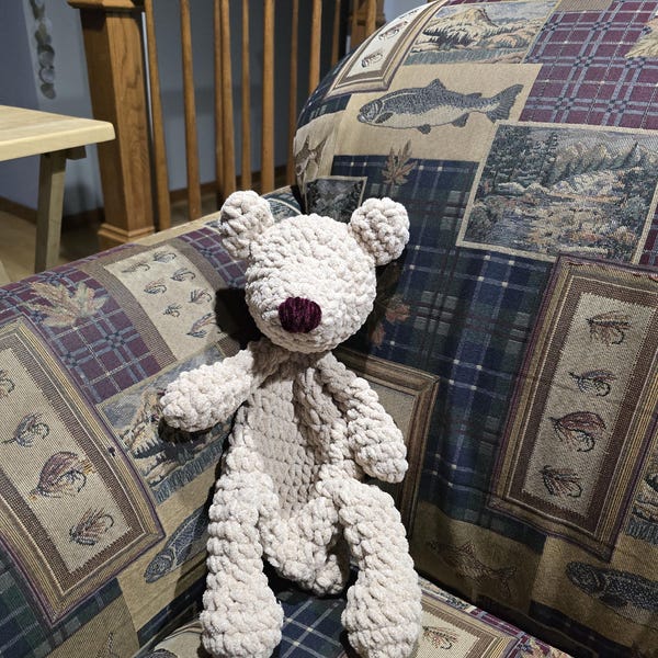 Jr. Bear the Bear Snuggler - Crochet Pattern, Bear Pattern, Crochet ...