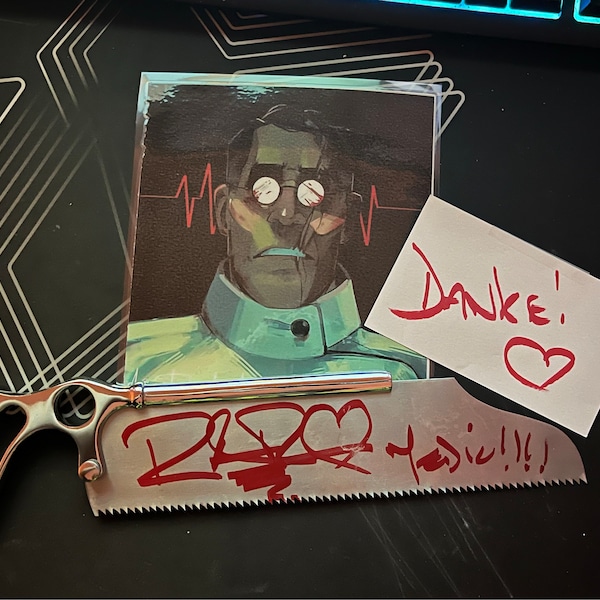 Stainless Steel Bone Saw Signed by Robin Atkin Downes Medic From Team ...