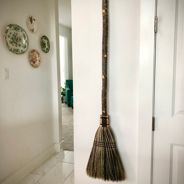 Kitchen Broom Brown Mixed Rustic Home Decor, Housewarming Gift, Country ...