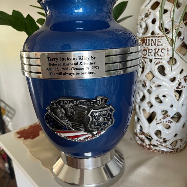 848 Policemen Policeman First Responder Memorial Cremation Urn - Etsy