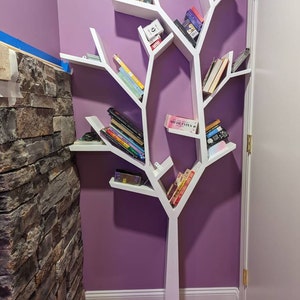Tree Bookshelves, Tree Bookcase, Decorative Library, Wooden Book Stand ...