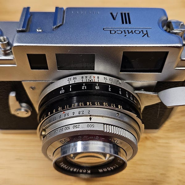 Konica III Vintage Rangefinder Camera, Fully Overhauled, Ready to Use ...
