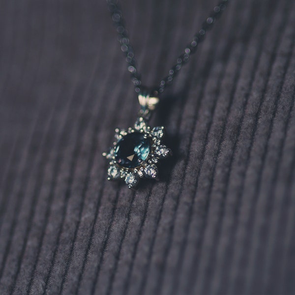 Alexandrite Pendant-alexandrite Necklace-for Women-925 Sterling Silver ...