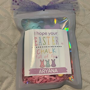 Easter Chalk. Easter Basket Stuffers. Kids Easter Gifts. Bunny Chalk ...