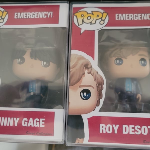EMERGENCY! Johnny Gage and Roy Desoto Custom Pop Figures - Etsy