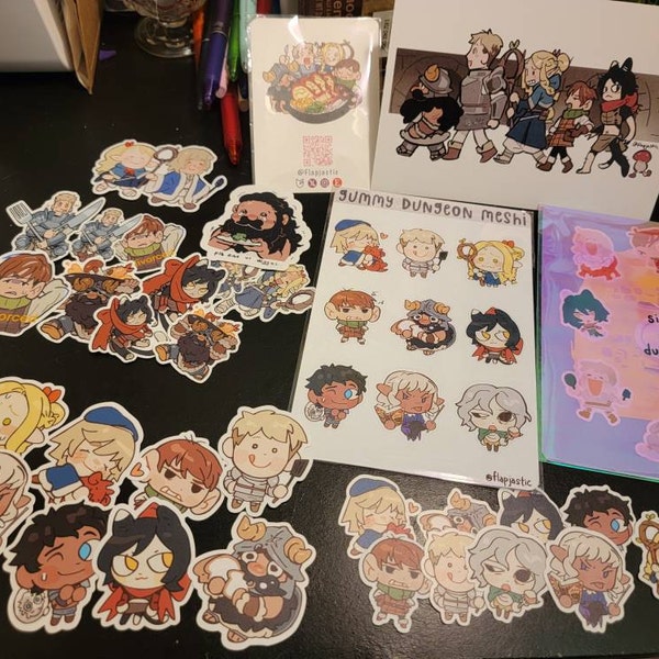 Dungeon Meshi Die Cut Stickers - Etsy