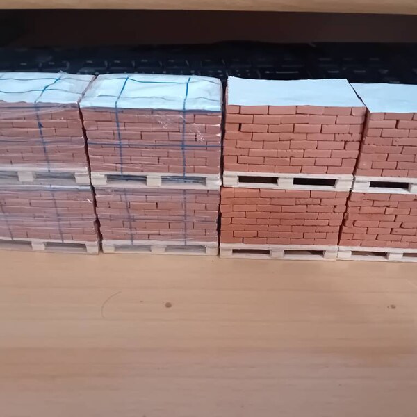 Miniature Bricks. Perforated Red Brick 25 Mm. (90u.) - Etsy
