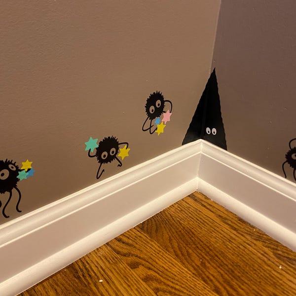 Vinyl Soot Sprite Wall Decals - Etsy Australia